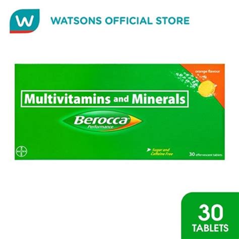 Berocca Orange Vitamin B Complex Ascorbic Acid Calcium Magnesium