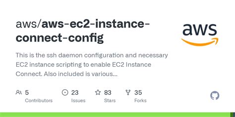 Github Awsaws Ec2 Instance Connect Config This Is The Ssh Daemon