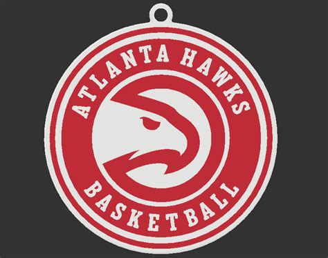 🎄 Nba Atlanta Hawks Christmas Ornament・ Stl File For 3d Printing・cults