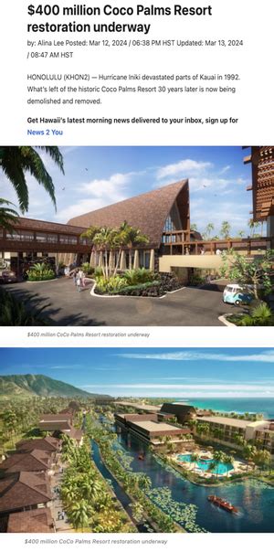 Coco Palms Before And After