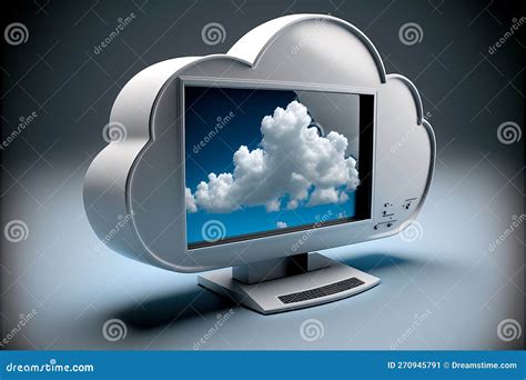 Digital Cloud Computing Technology Concept Generative Ai Stock
