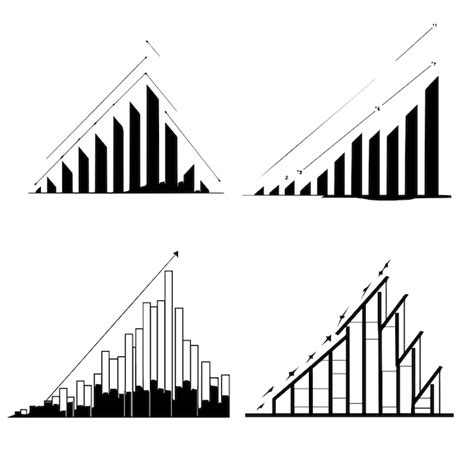 Premium Vector Minimal Trend Line Graph Growth Illustration