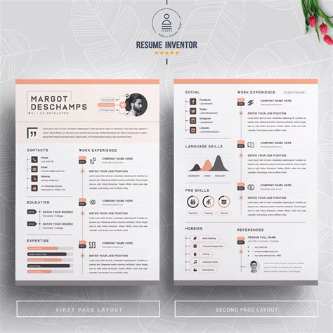 Infographic UX UI Designer Resume 2021 ResumeInventor