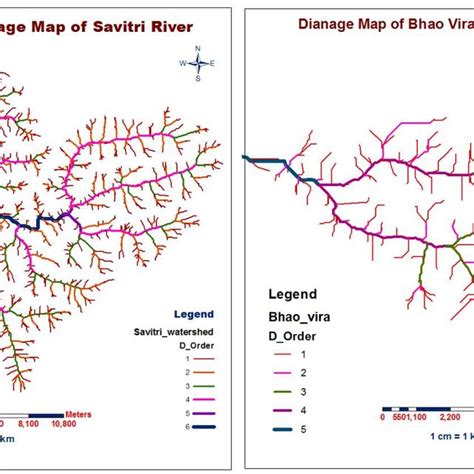 A D Drainage Order Map Of Subcatchment Of Savitri Basin Download