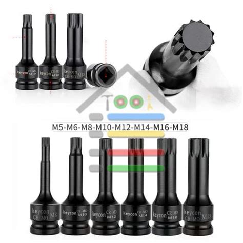 Jual Kunci Pas Socket Impact Bintang 1 2 Inch Cr Mo M5 M6 M8 M9 M10