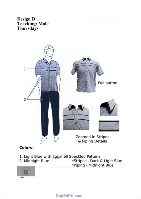Deped Uniforms For Male And Female Teaching And Non Teaching Personnel Deped Ph