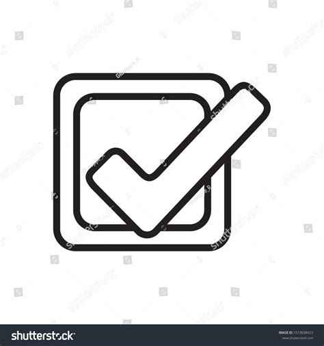 Check Mark Approve Like Signal Icon Stock Vector Royalty Free 1573838923 Shutterstock