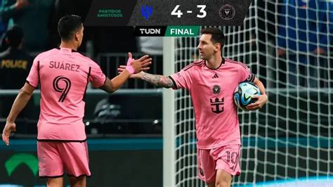 Luis Suárez Y Lionel Messi Anotan Con Inter Miami Ante El Al Hilal
