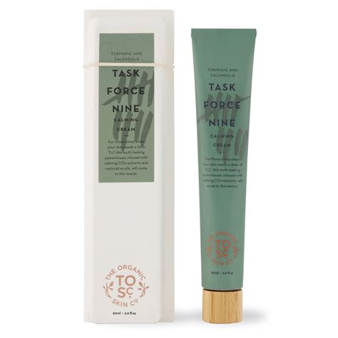 Task Force Nine Calming Turmeric And Calendula Cream The Organic Skin Co