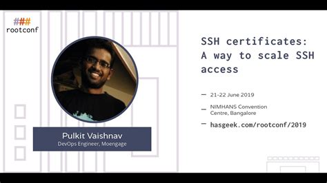 Ssh Certificates A Way To Scale Ssh Access Youtube