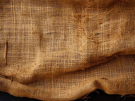Premium Ai Image Burlap Texture Background