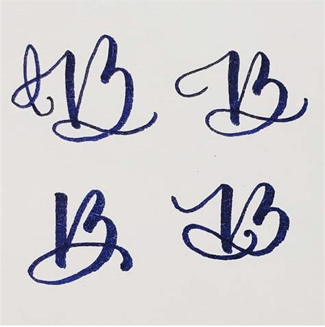 How To Write Calligraphy Letter B Blue Skies Lettering