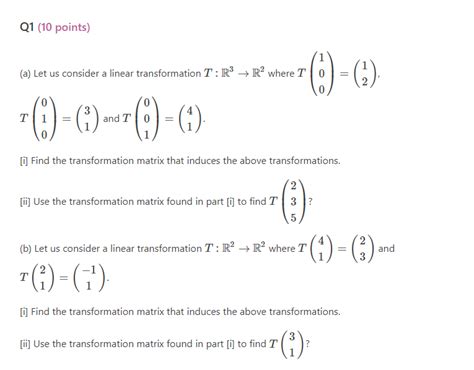 Solved Q Points A Let Us Consider A Linear Chegg Com