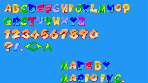 Pixilart SM64 NES Font By The Mario Guy