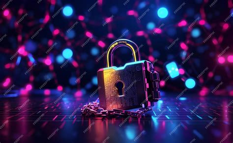 Premium Ai Image Security And Cyber Security Firewall For Technology