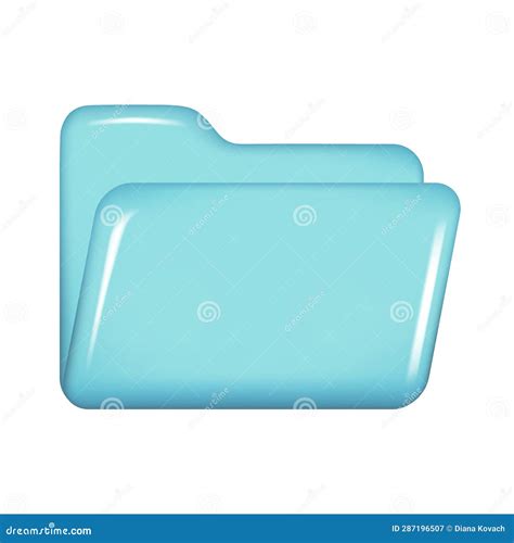 Realistic 3d Blue Folder Decorative 3d Management Opened File Element Web Symbol Paper Icon