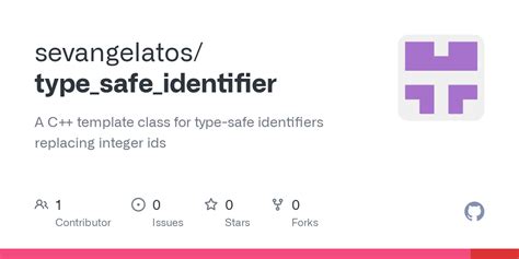 Github Sevangelatostypesafeidentifier A C Template Class For Type Safe Identifiers