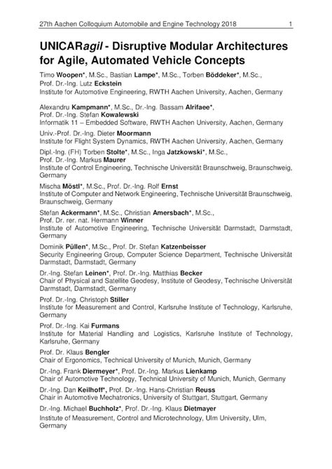 Pdf Unicaragil Disruptive Modular Architectures For Agile 20180723 · Architectures