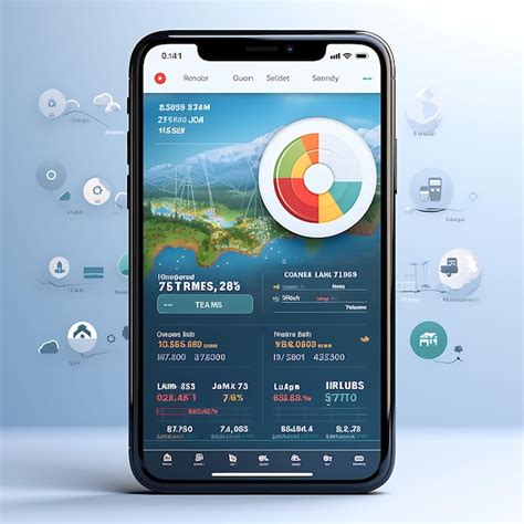 Premium Ai Image Mobile App Layout Design Of Investment Dashboard