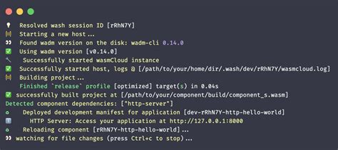 Wash Dev Wasmclouds Rapid Developer Loop For Webassembly Projects Wasmcloud