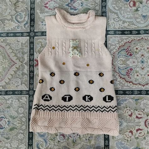 کمدا قیمت و خرید سارافون بافت دخترونه رنگ صورتی سایز تو توضیحات اندا