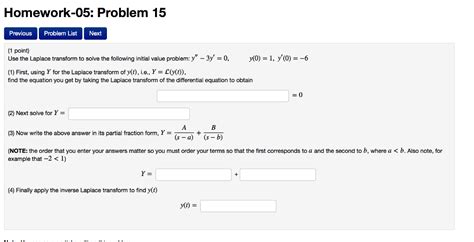 Solved Use The Laplace Transform To Solve The Following Chegg
