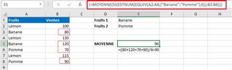 Calcul De La Moyenne Sur Excel