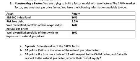 Solved 3 Constructing A Factor You Are Trying To Build A