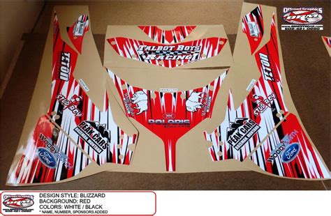 Brm Offroad Polaris 600r Snowmobile Graphics