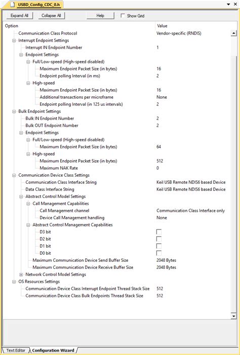 Usb Component Configuration