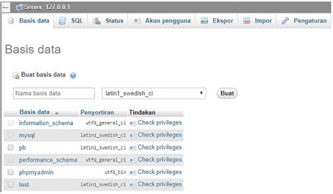 Tutorial Mengganti Bahasa Di Phpmyadmin Dan Tutorial Membuat Database