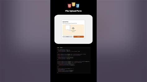 File Upload Form With Drag And Drop Using Javascript Shorts Frontenddeveloper Youtube