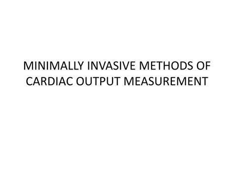 Ppt Measurement Of Cardiac Output Powerpoint Presentation Free Download Id 5880804