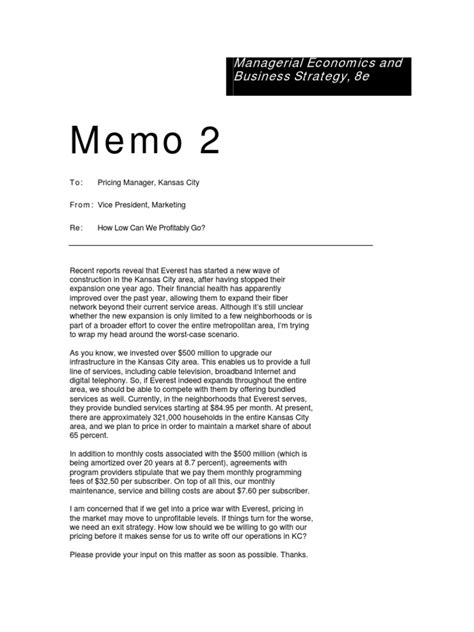 Memo 2 Pdf