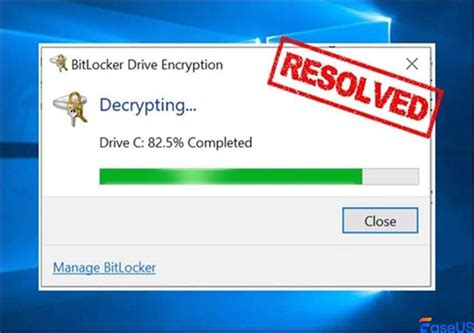 Bitlocker Stuck Decrypting Or Encrypting 7 Easy Methods