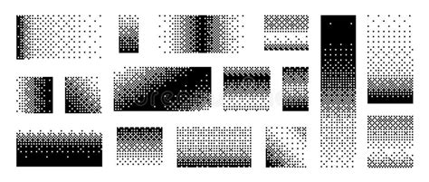 Halftone Rectangle Border Stock Illustrations 2562 Halftone