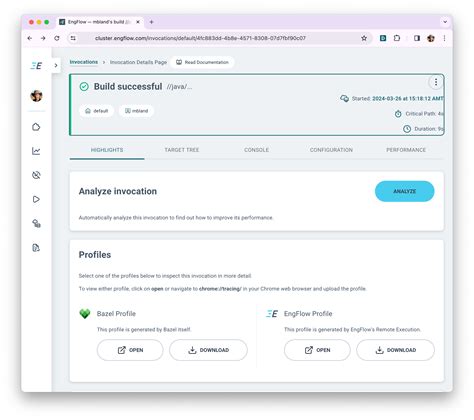 build the example project engflow documentation