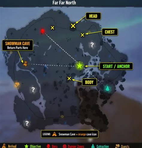 Far Far West Snowman Parts Locations Guide