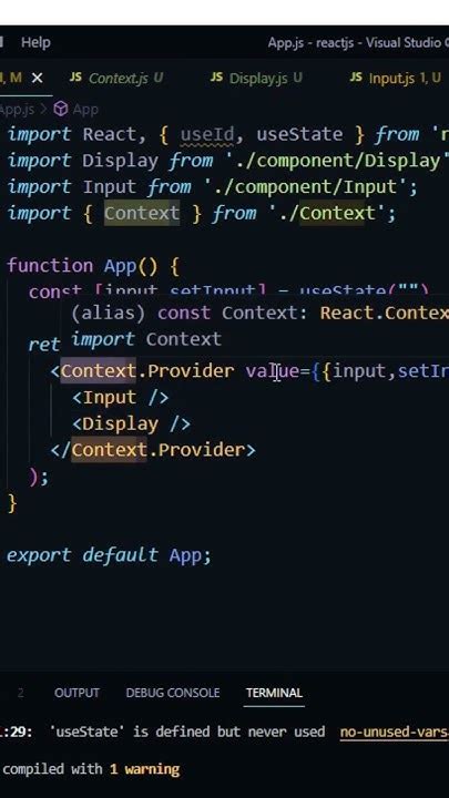 How To Use Context Api In React App Reactjs Javascript Shorts Youtube