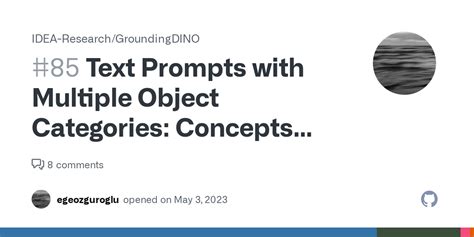 Text Prompts With Multiple Object Categories Concepts Are Combined Issue IDEA Research