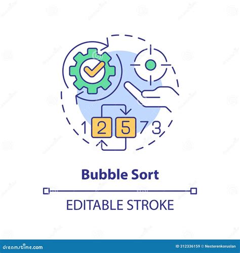 Bubble Sort Method Multi Color Concept Icon Stock Vector Illustration Of Conceptual Icon Bubble Sort Method Multi Color Concept Icon Stock Vector Illustration Of Conceptual Icon
