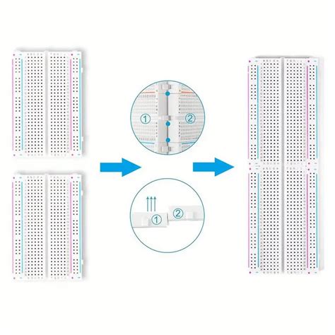 Mb 102 Breadboard Kit 400 Points Solderless Pcb Arduino Diy Temu New Zealand