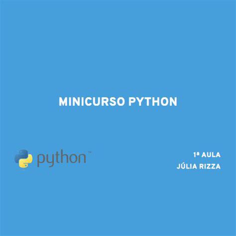 Minicurso Python Aula
