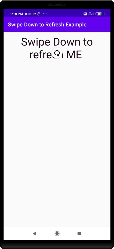Implement Swipe Down To Refresh Using Swiperefreshlayout In Android App
