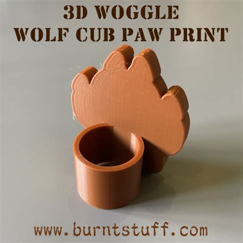3d Woggle Wolf Cub Paw