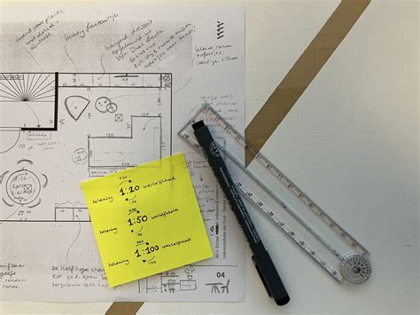 Plattegrond Op Schaal 150 Van Interieur In Bouwtekening Tekenen