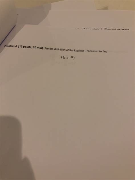 Solved Problem Points Min Find The General Chegg Com