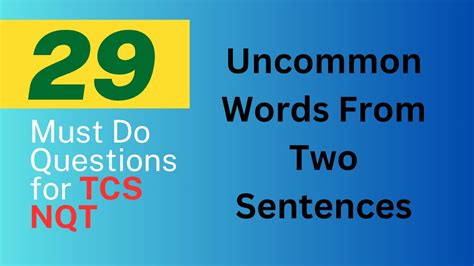 29 Uncommon Words From Two Sentences Leetcode 884 TCS NQT