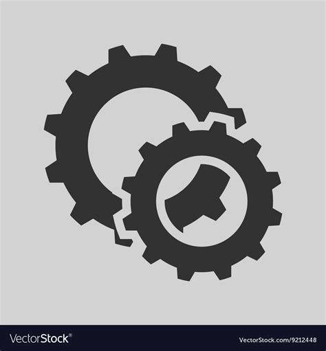 Black Cogs Gears Royalty Free Vector Image VectorStock