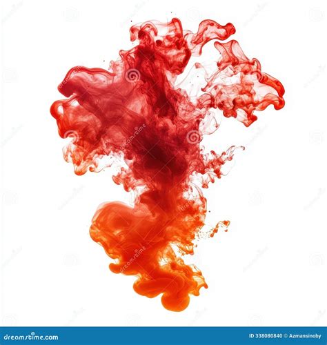 Abstract Swirling Smoke In Shades Of Red And Orange Creating A Dynamic
